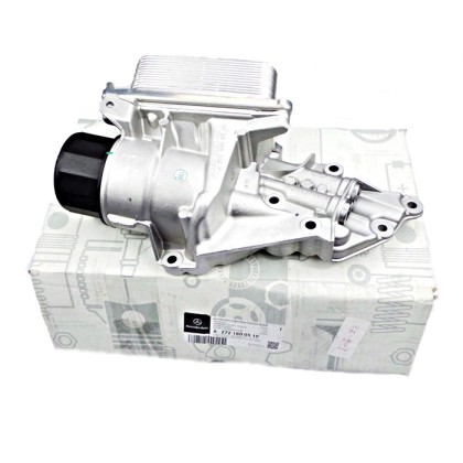 Engine oil cooler with filter housing M272,V6 Mercedes OE